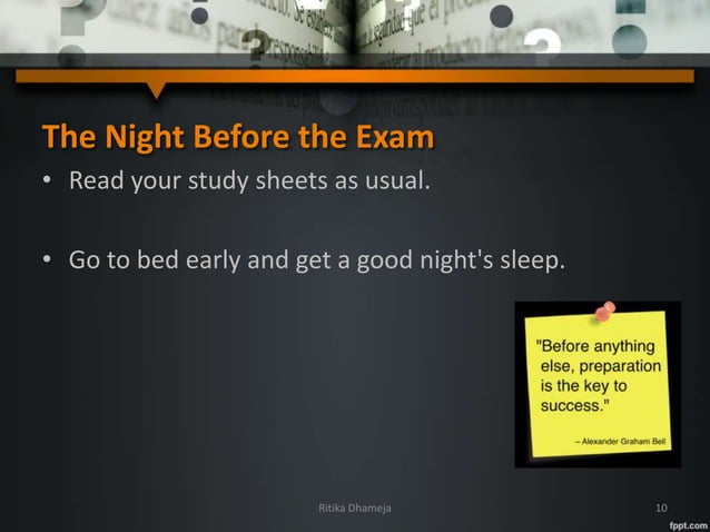 Exam preparation ( How to Study for Exams) | PPSX