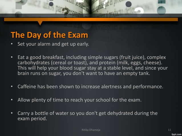 Exam preparation ( How to Study for Exams) | PPSX