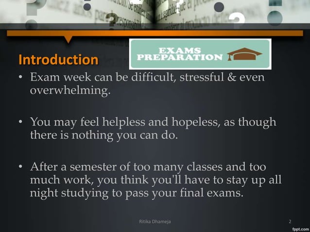 Exam preparation ( How to Study for Exams) | PPSX
