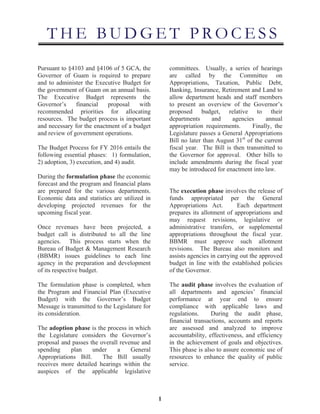 1. budget process | PDF | Business Accounting & Finance | Business