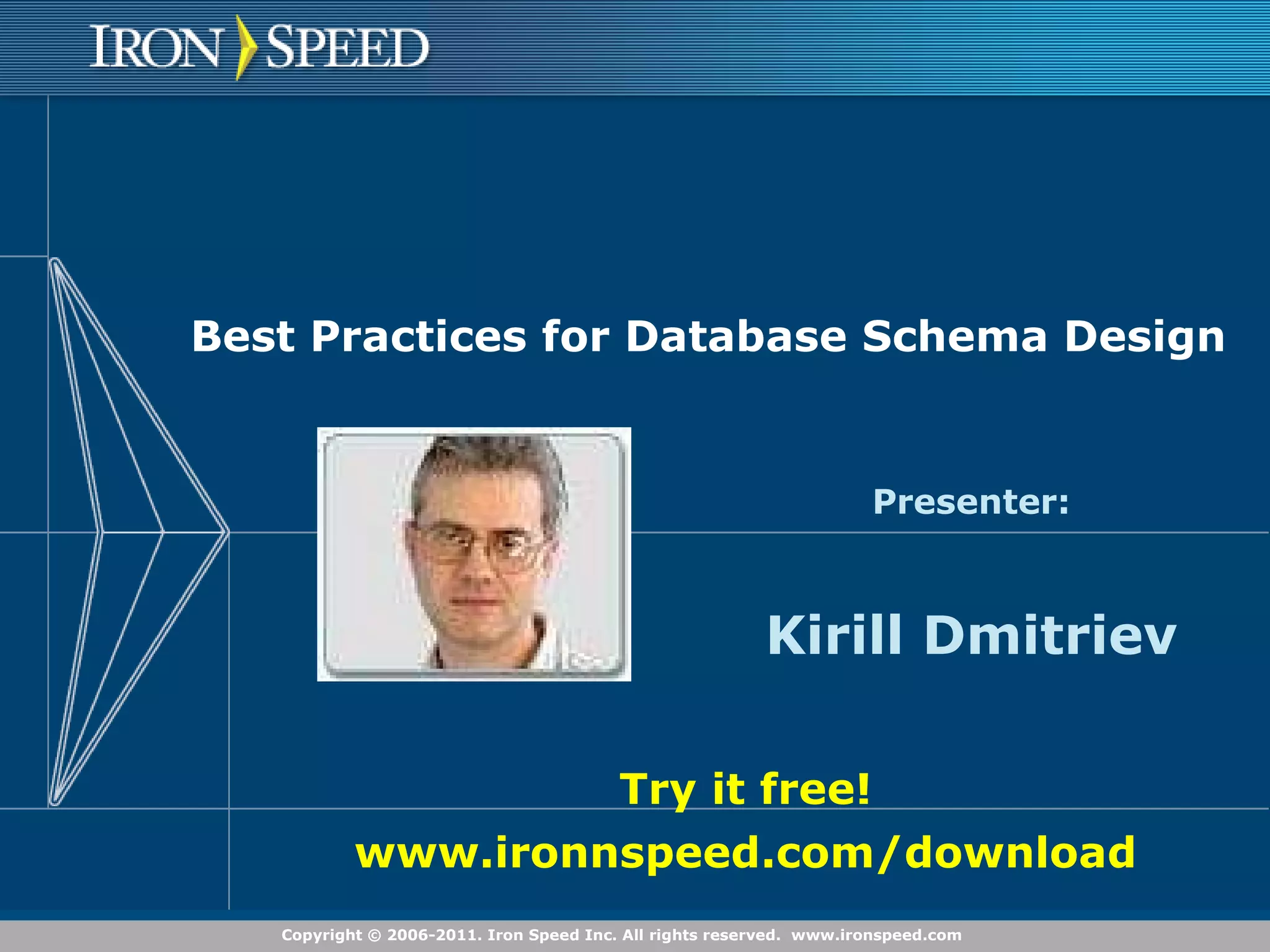 Best Practices for Database Schema Design | PPT
