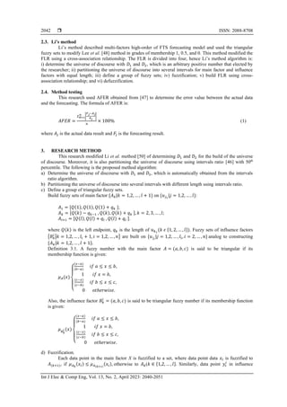 The cross-association relation based on intervals ratio in fuzzy time series | PDF