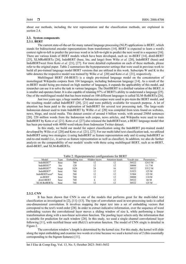 Multi Label Text Classification Of Indonesian Customer Reviews Using Bidirectional Encoder
