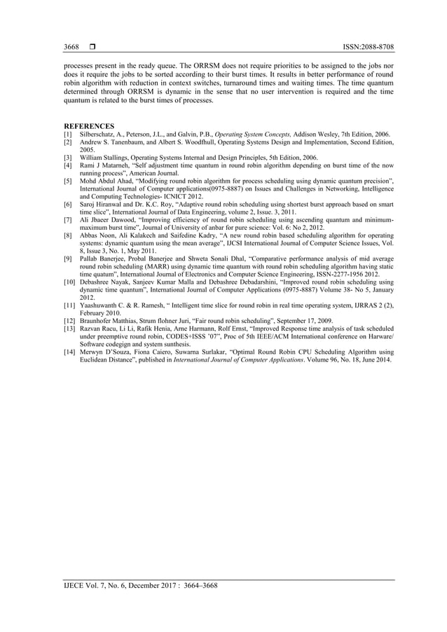 Optimal Round Robin CPU Scheduling Algorithm using Manhattan Distance ...