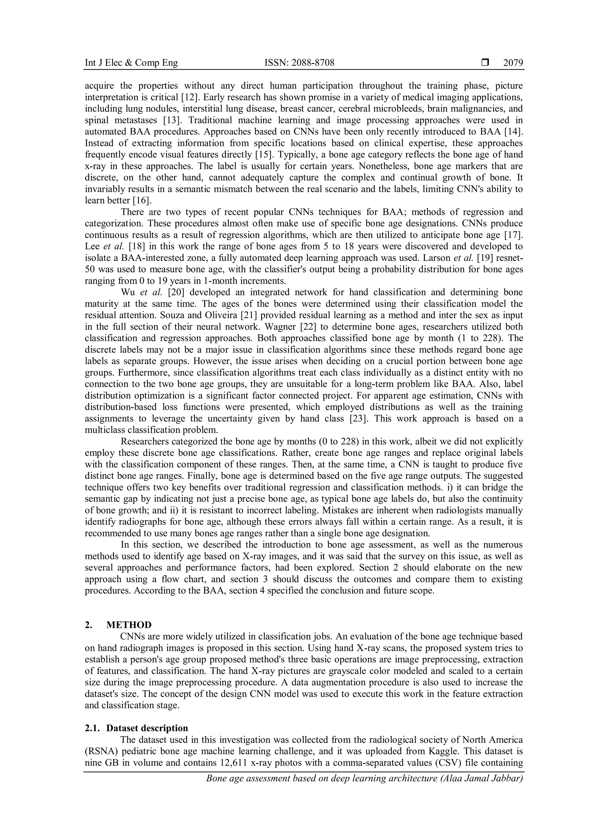 Bone age assessment based on deep learning architecture | PDF | Bone and Joint Conditions ...