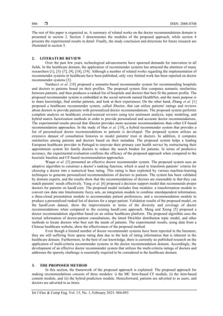 A doctor recommender system based on collaborative and content ...