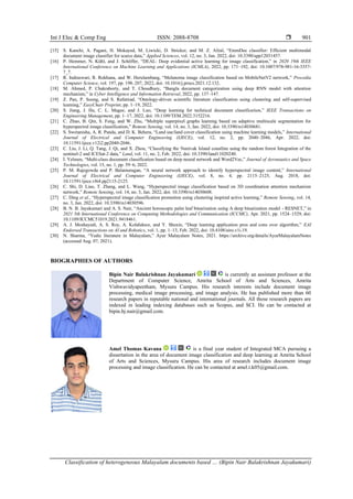 Classification of heterogeneous Malayalam documents based on structural features using deep ...