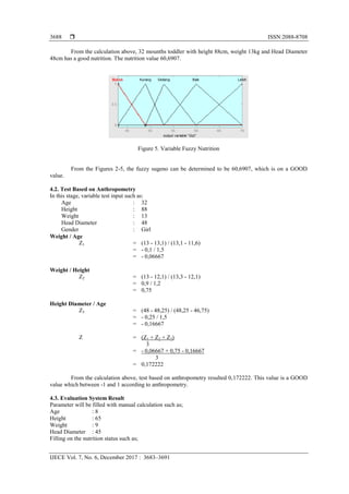 Mobile Decision Support System to Determine Toddler's Nutrition using Fuzzy Sugeno | PDF
