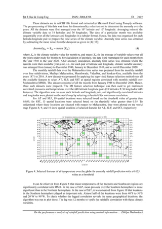 On the performance analysis of rainfall prediction using mutual ...