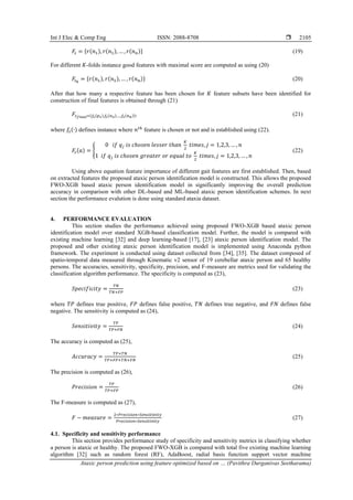 Ataxic person prediction using feature optimized based on machine ...