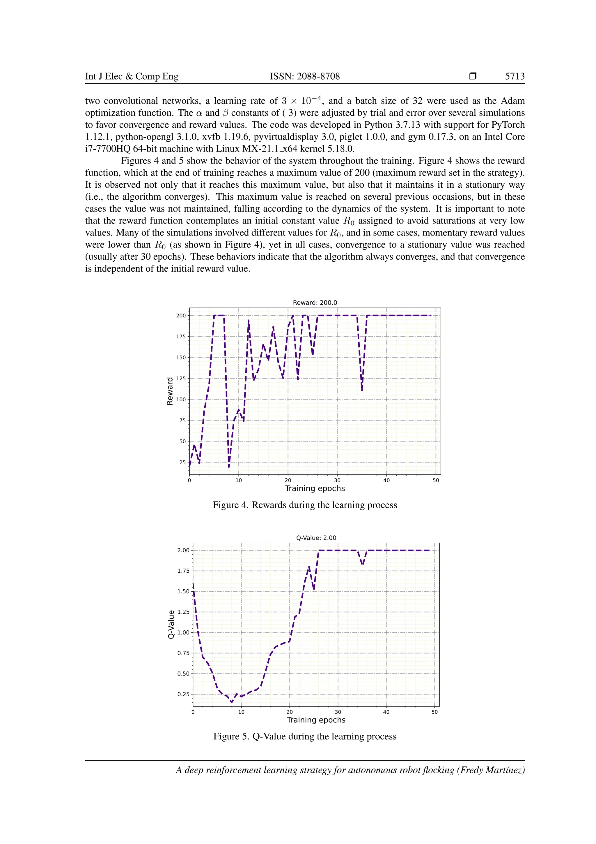 A deep reinforcement learning strategy for autonomous robot flocking | PDF