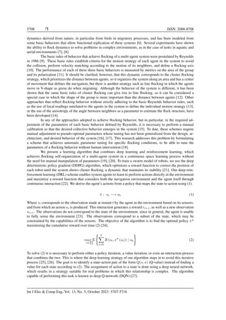 A deep reinforcement learning strategy for autonomous robot flocking | PDF