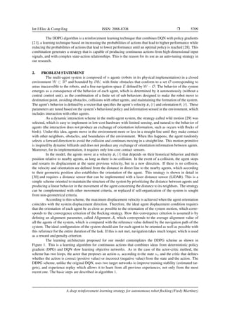 A deep reinforcement learning strategy for autonomous robot flocking | PDF