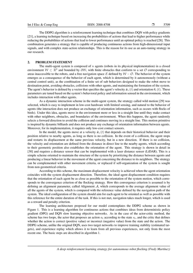 A deep reinforcement learning strategy for autonomous robot flocking | PDF