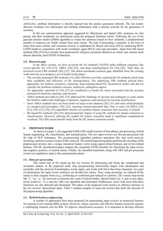 Automatic customer review summarization using deep learningbased hybrid ...