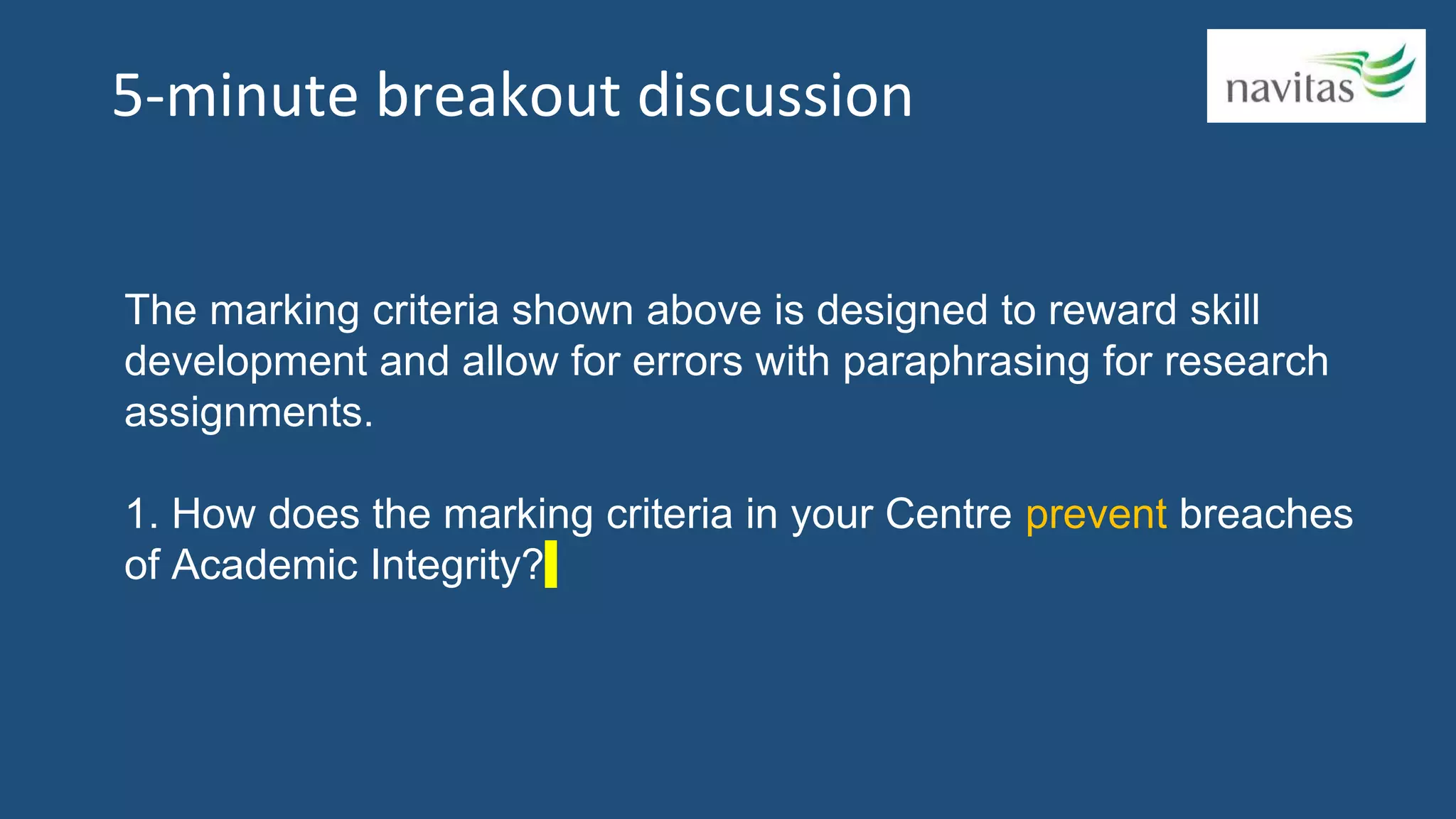 Academic integrity workshop | PPT