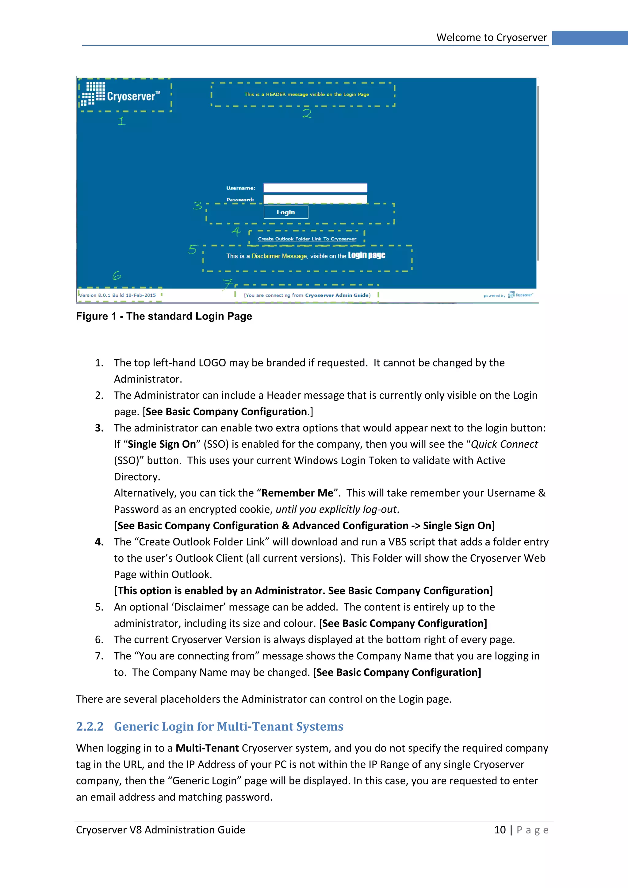 Cryoserver V8 admin guide | PDF