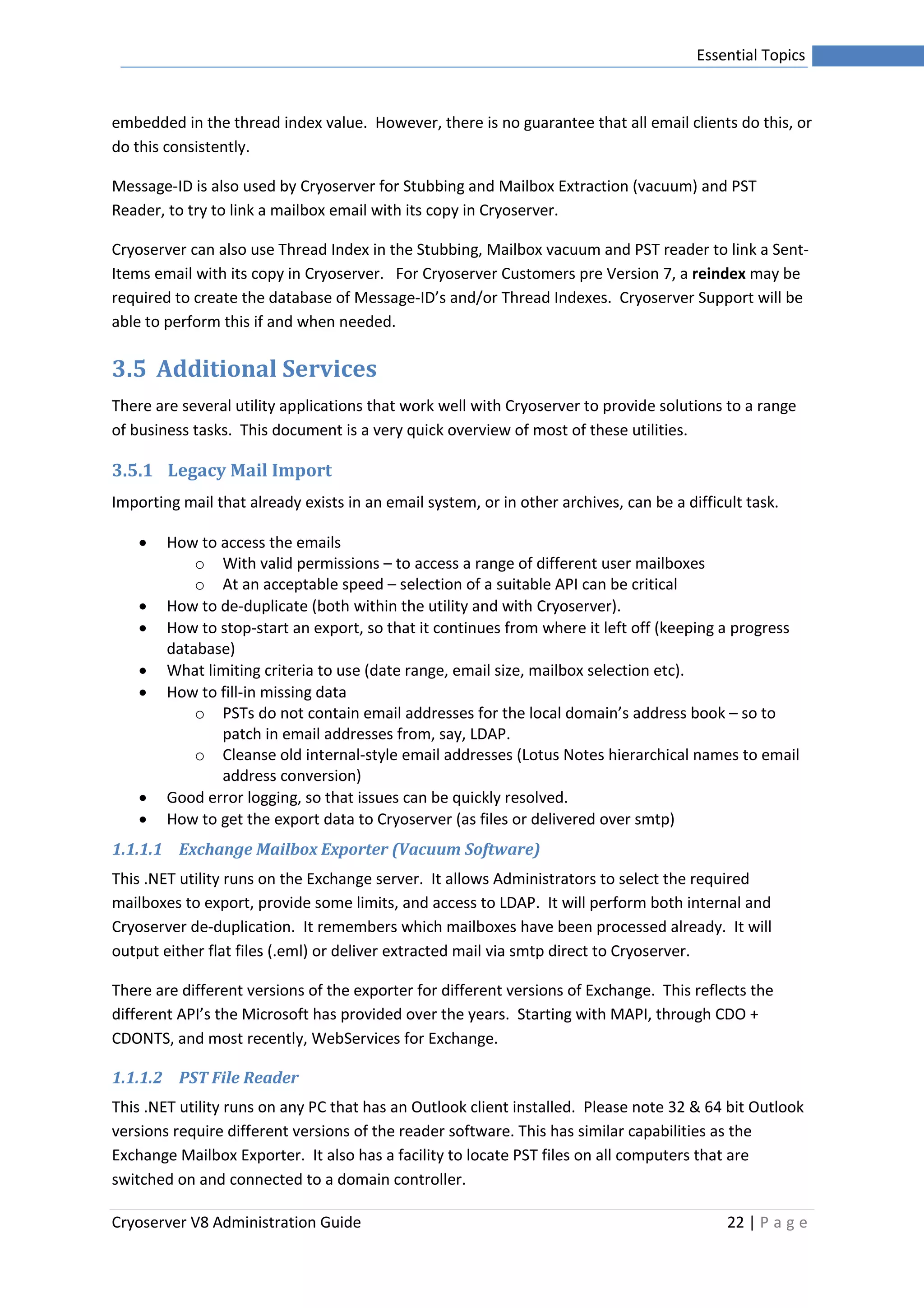 Cryoserver V8 admin guide | PDF
