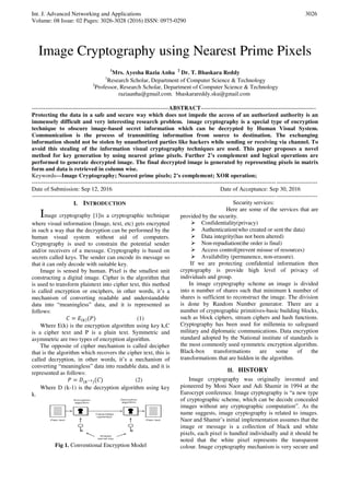 Image Cryptography using Nearest Prime Pixels | PDF