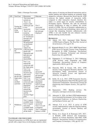 An Enhanced Automated Teller Machine Security Prototype using Fingerprint Biometric ...