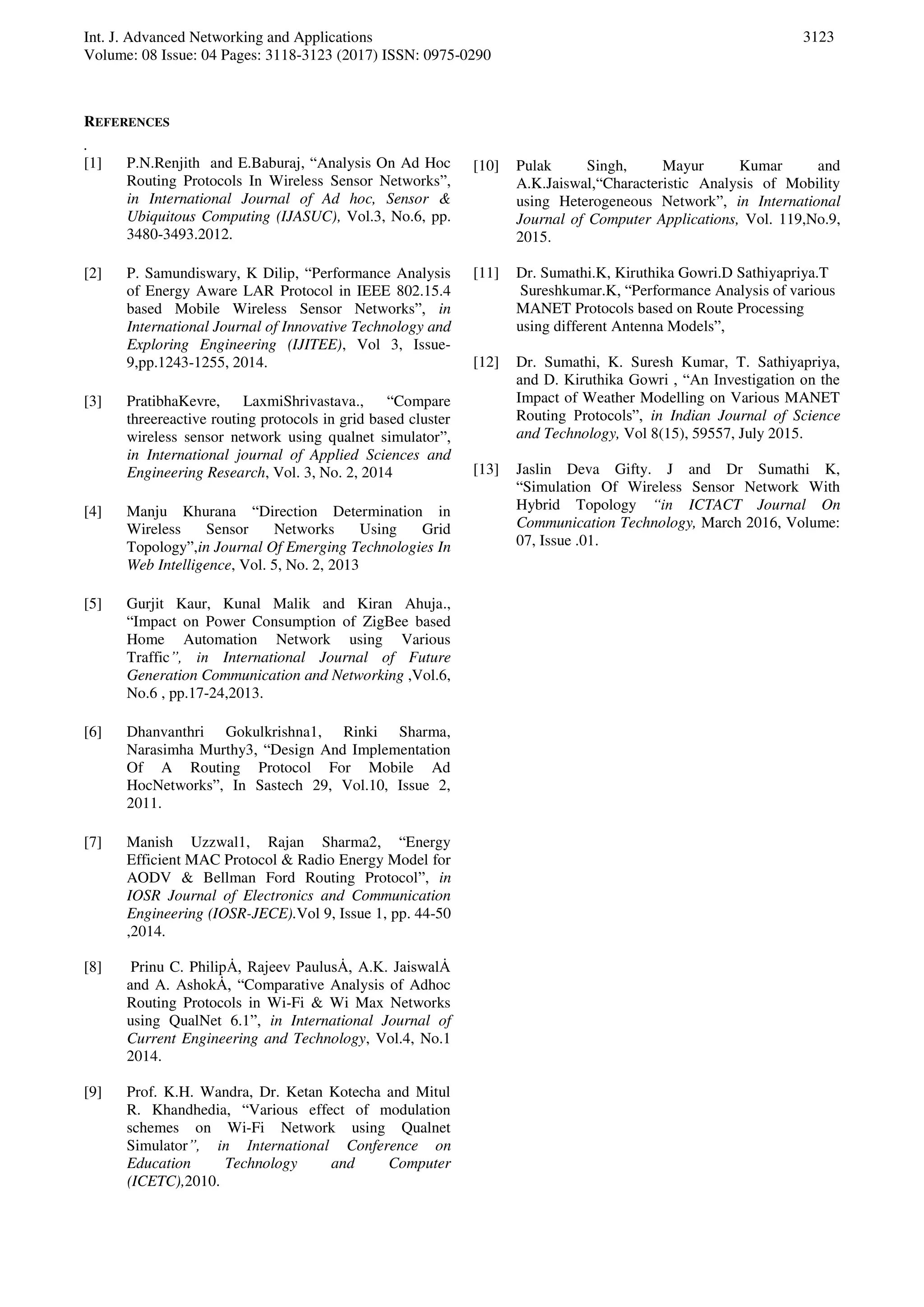 IEEE 802 Standard Network’s Comparison under Grid and Random Node Arrangement in 2.4 GHz ISM ...