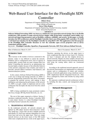 Web-Based User Interface for the Floodlight SDN Controller | PDF | Computer Networking | Computing