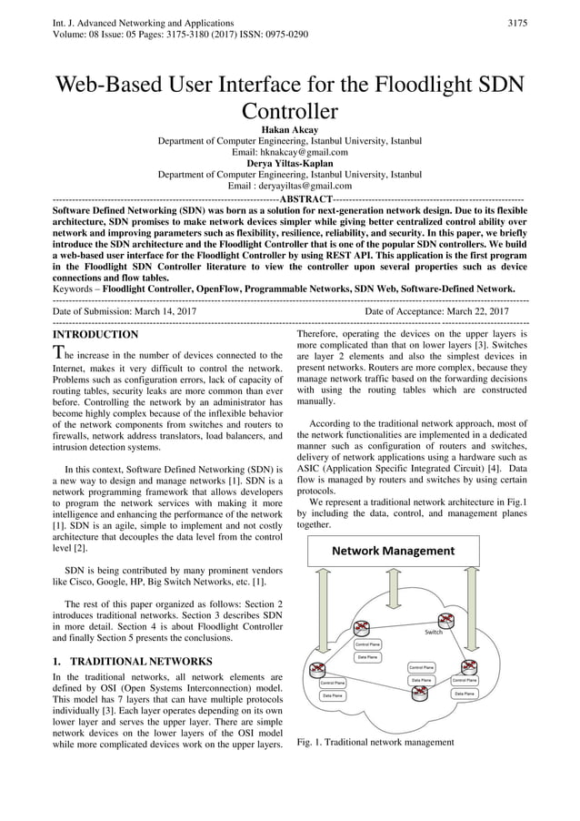Web-Based User Interface for the Floodlight SDN Controller | PDF | Computer Networking | Computing
