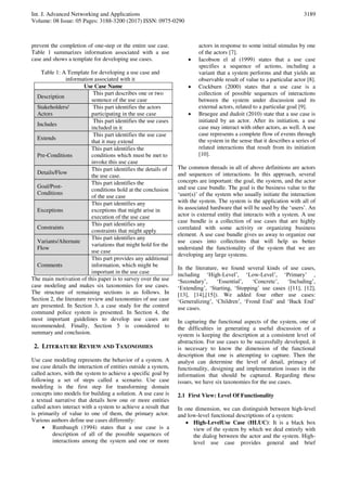 Use Case Modeling in Software Development: A Survey and Taxonomy | PDF ...