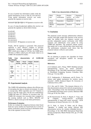 Markle Tree Based Authentication Protocol for Lifetime Enhancement in Wireless Sensor Networks | PDF