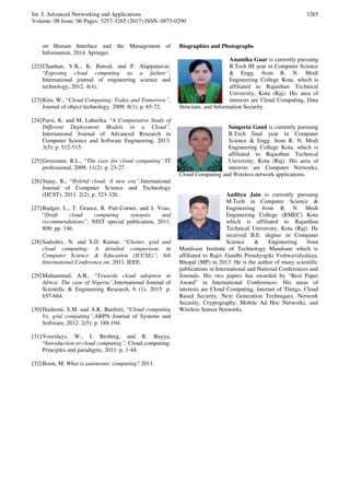 Advance Computing Paradigm with the Perspective of Cloud Computing-An Analytical Study | PDF