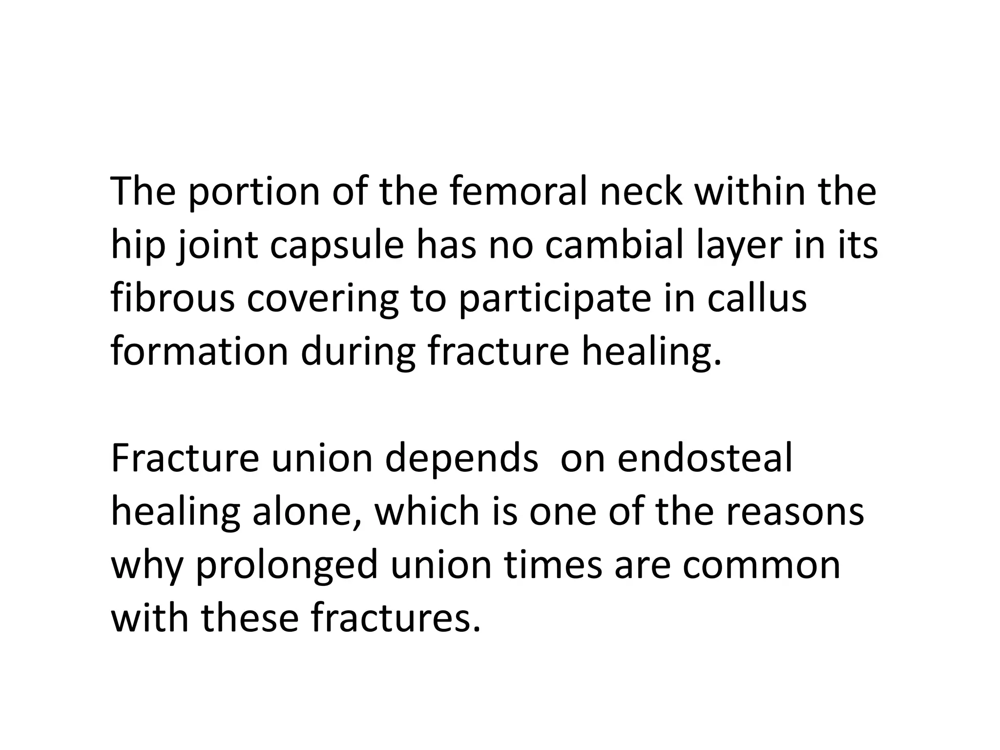Intracapsular femoral neck fractures anatomy and biomechanics | PPTX