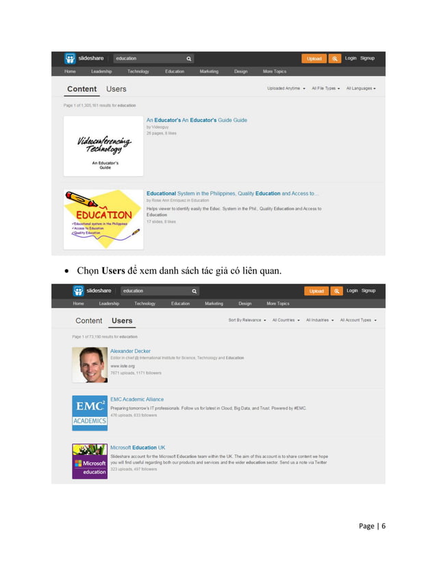 Hướng dẫn sử dụng slide share | PDF