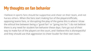 Sportsmanship case study | PPTX