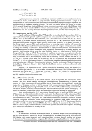 Forecasting stock price movement direction by machine learning ...