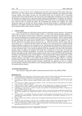 Predicting churn with filter-based techniques and deep learning | PDF | Telecommunications ...