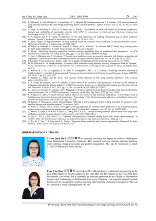 Predicting churn with filter-based techniques and deep learning | PDF | Telecommunications ...