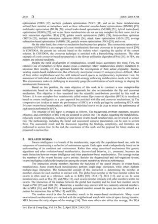 Swarm flip-crossover algorithm: a new swarm-based metaheuristic enriched with a crossover ...