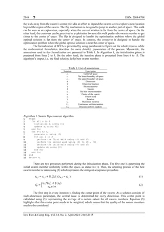 Swarm flip-crossover algorithm: a new swarm-based metaheuristic enriched with a crossover ...
