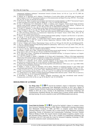 A review of the automated timber defect identification approach | PDF