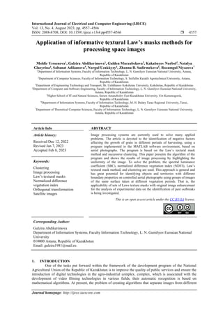Application of informative textural Law’s masks methods for processing space images | PDF ...
