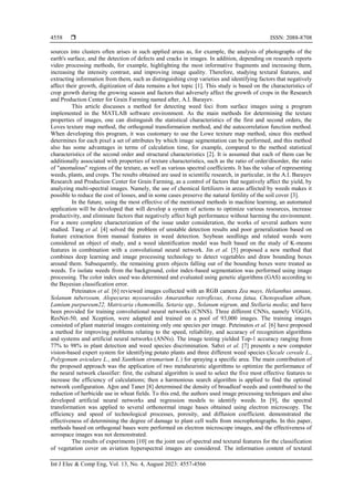 Application of informative textural Law’s masks methods for processing ...