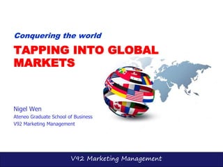 Ch 8 Tapping into Global Markets | PPTX