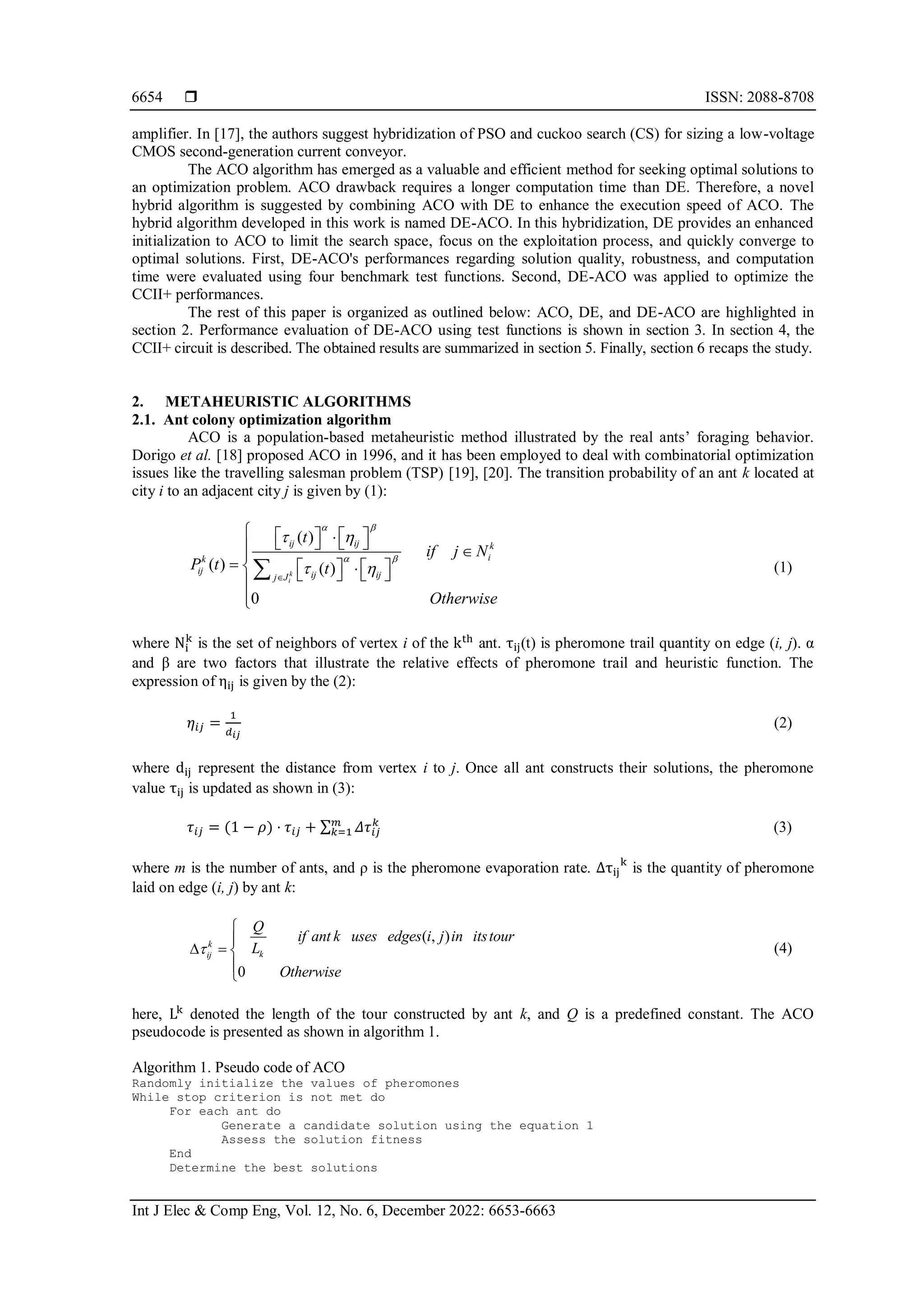 An optimal design of current conveyors using a hybrid-based metaheuristic algorithm | PDF