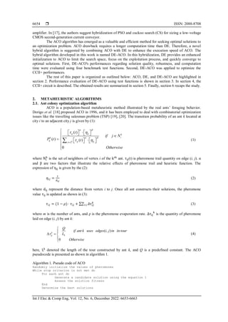 An optimal design of current conveyors using a hybrid-based metaheuristic algorithm | PDF