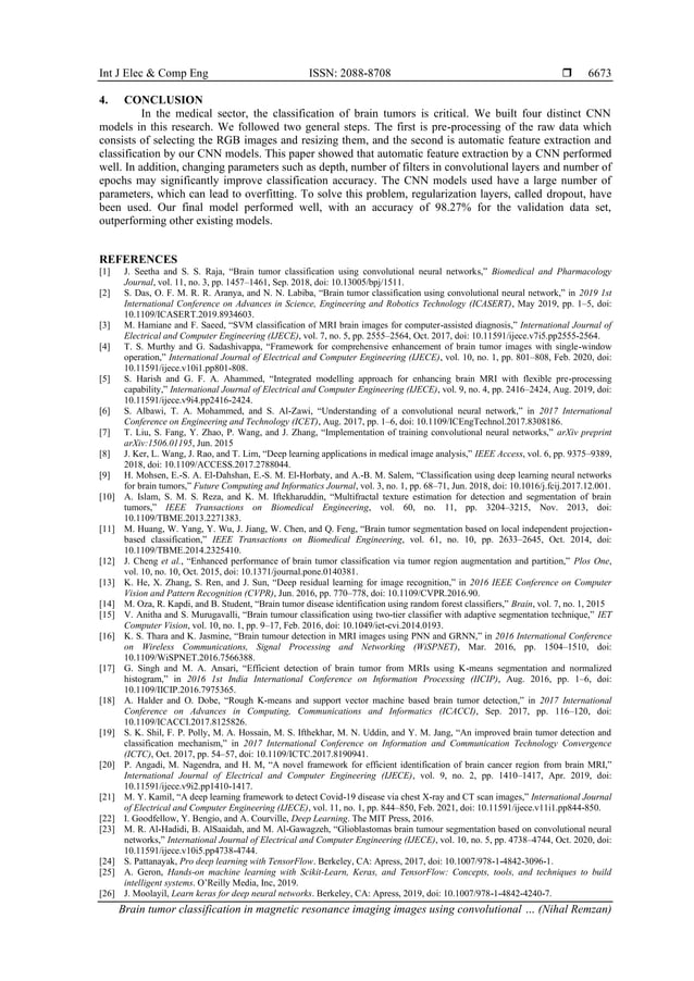 Brain tumor classification in magnetic resonance imaging images using convolutional neural ...