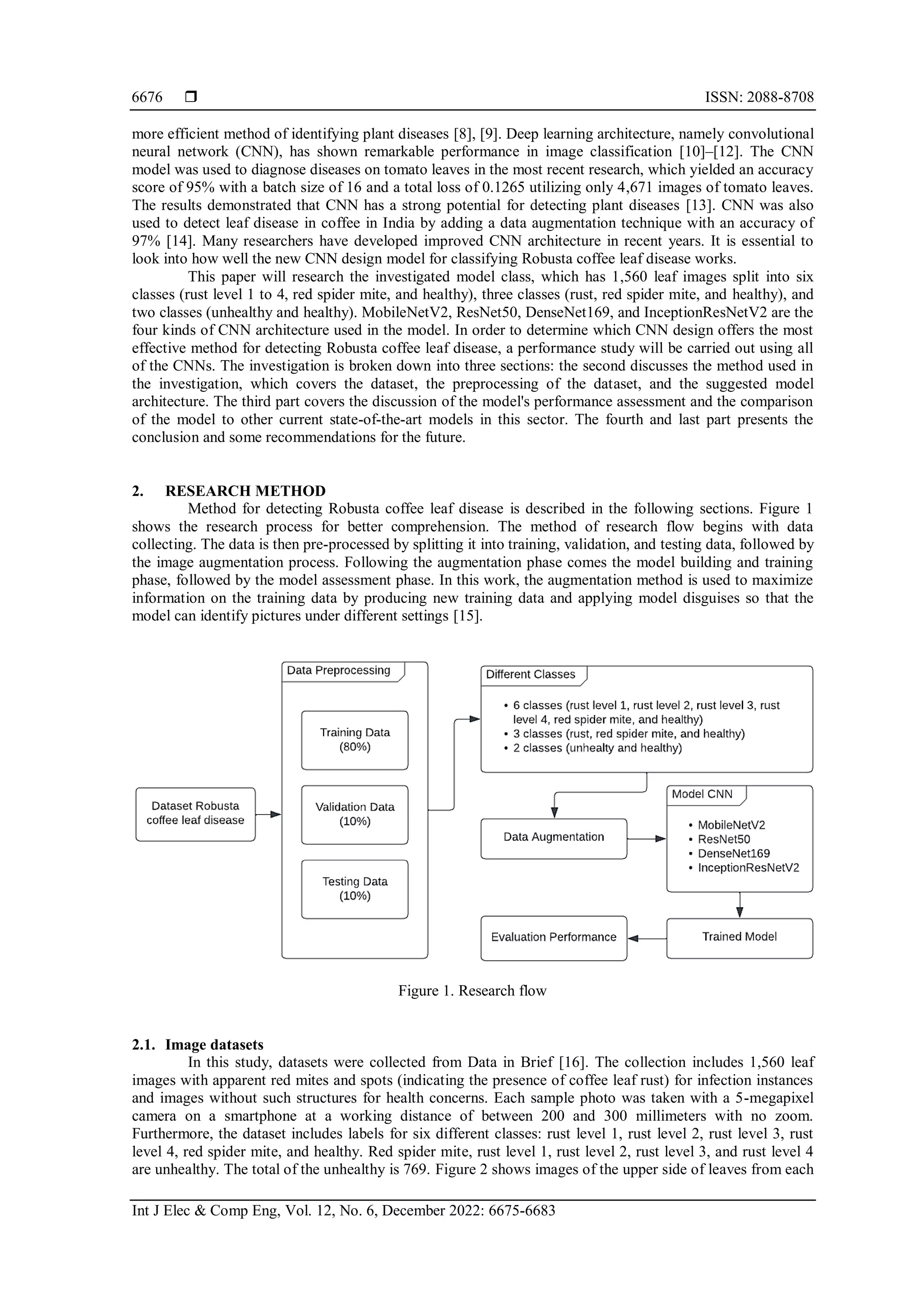 Robusta coffee leaf diseases detection based on MobileNetV2 model | PDF | Agriculture | Industries