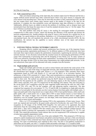 Overview of convolutional neural networks architectures for brain tumor segmentation | PDF ...