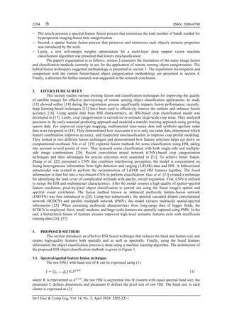Hyperspectral object classification using hybrid spectral-spatial fusion and noise tolerant soft ...