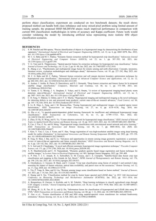 Hyperspectral object classification using hybrid spectral-spatial fusion and noise tolerant soft ...