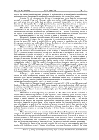 Analysis of driving style using self-organizing maps to analyze driver behavior | PDF